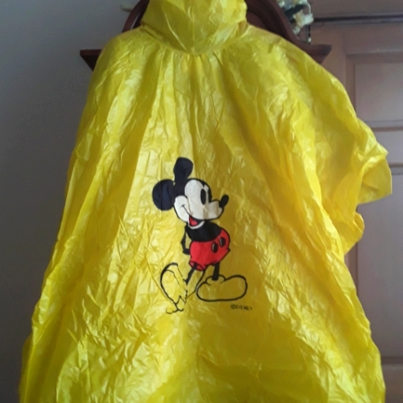 Disney | Jackets & Coats | Vintage Mickey Mouse Rain Poncho | Poshmark